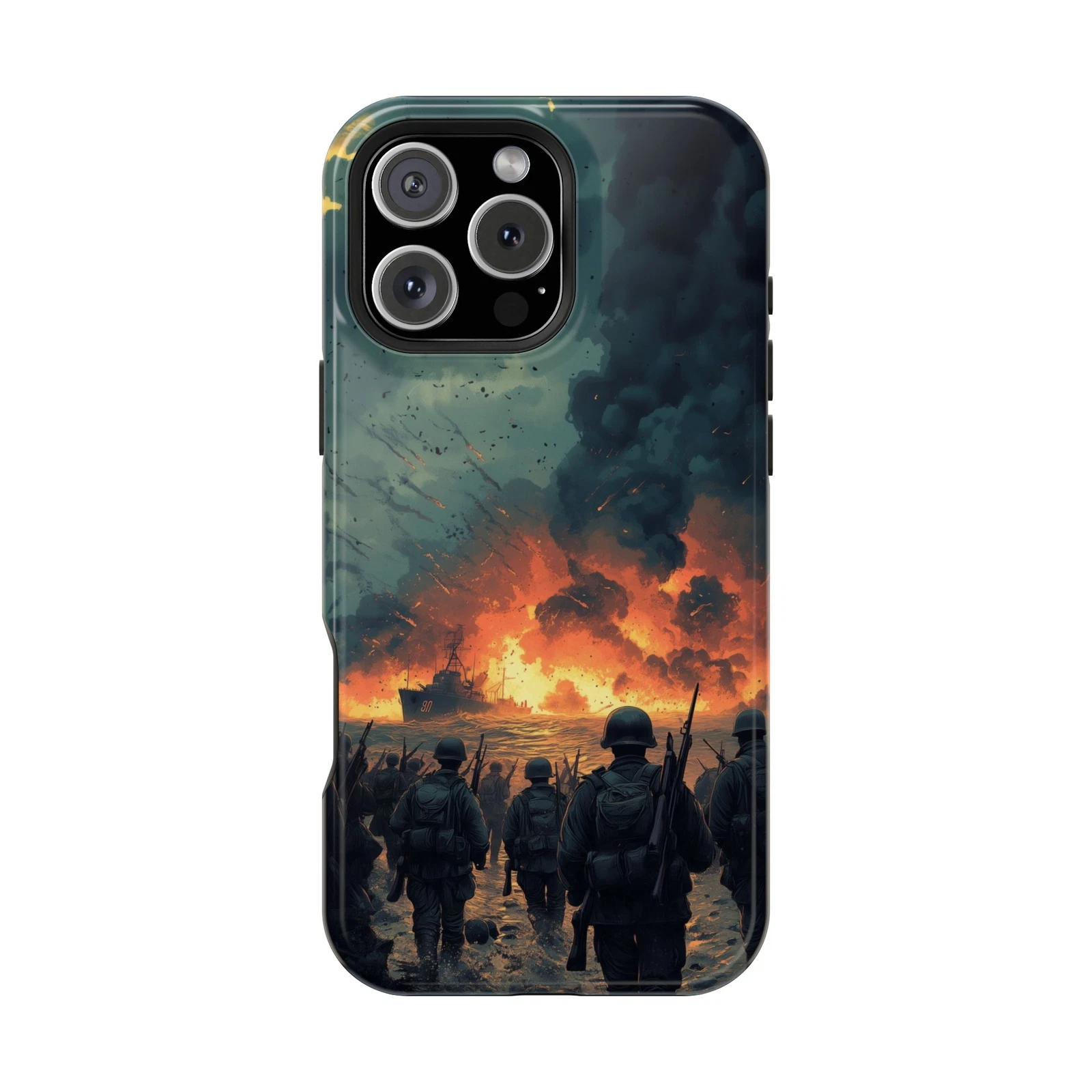 Soldiers World War Epic Battle Art Case for iPhone 17 through 11 Pro ...
