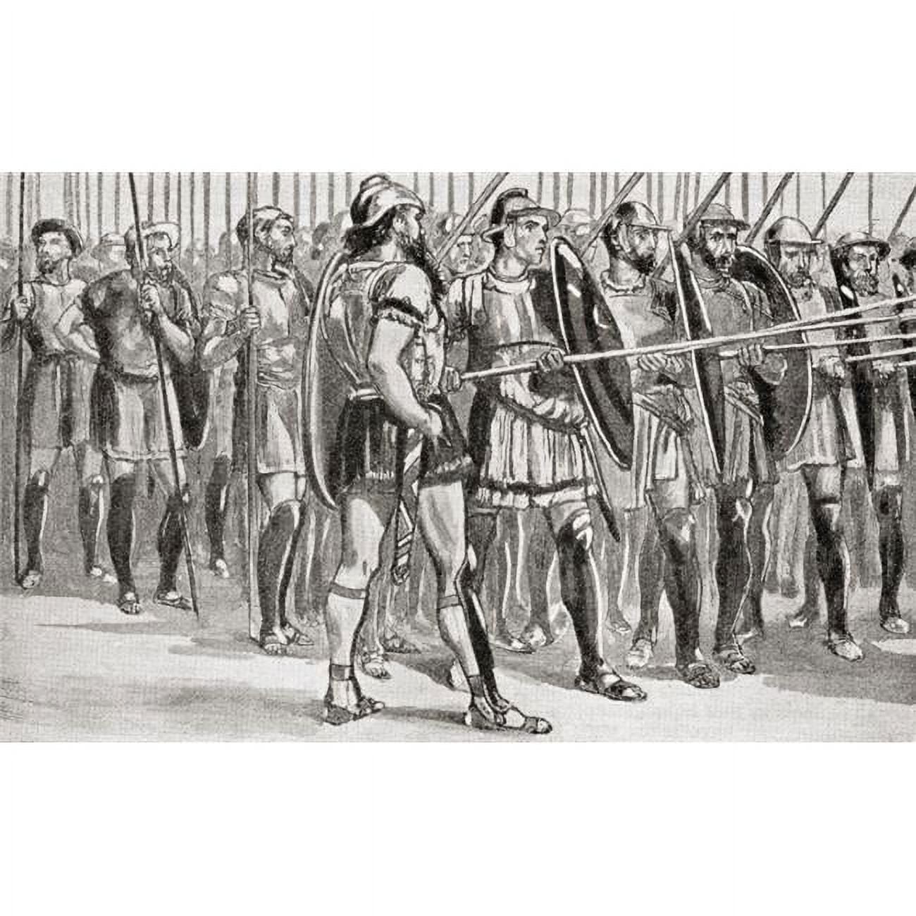 Soldiers of The Famous Macedonian Phalanx From The Book Harmsworth ...