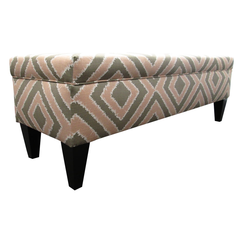 Sole Designs Brooke Nouvea Designer 10-button Tufted Storage Bench Pink ...