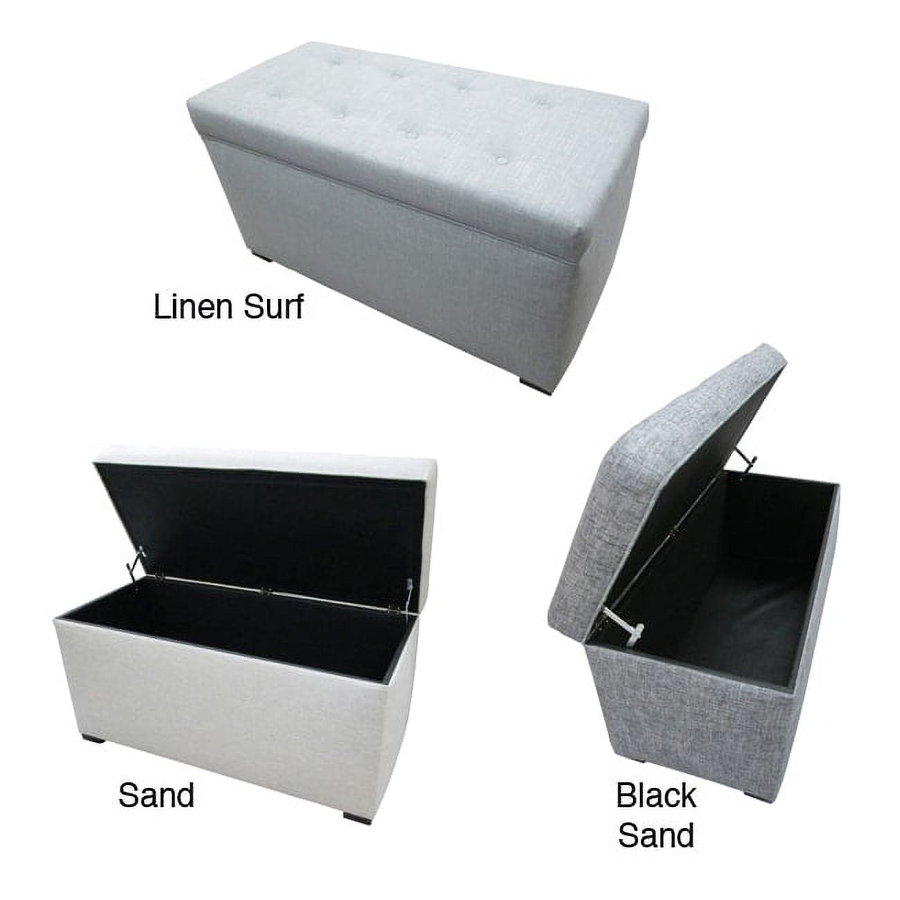 Sole Designs Button Tufted Storage Trunk Brown - Walmart.com