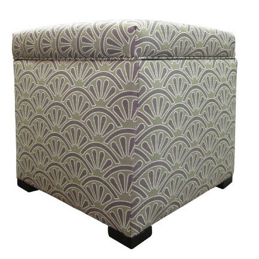 Sole Designs Tami Bonjour Upholstered Storage Ottoman Purple - Walmart.com
