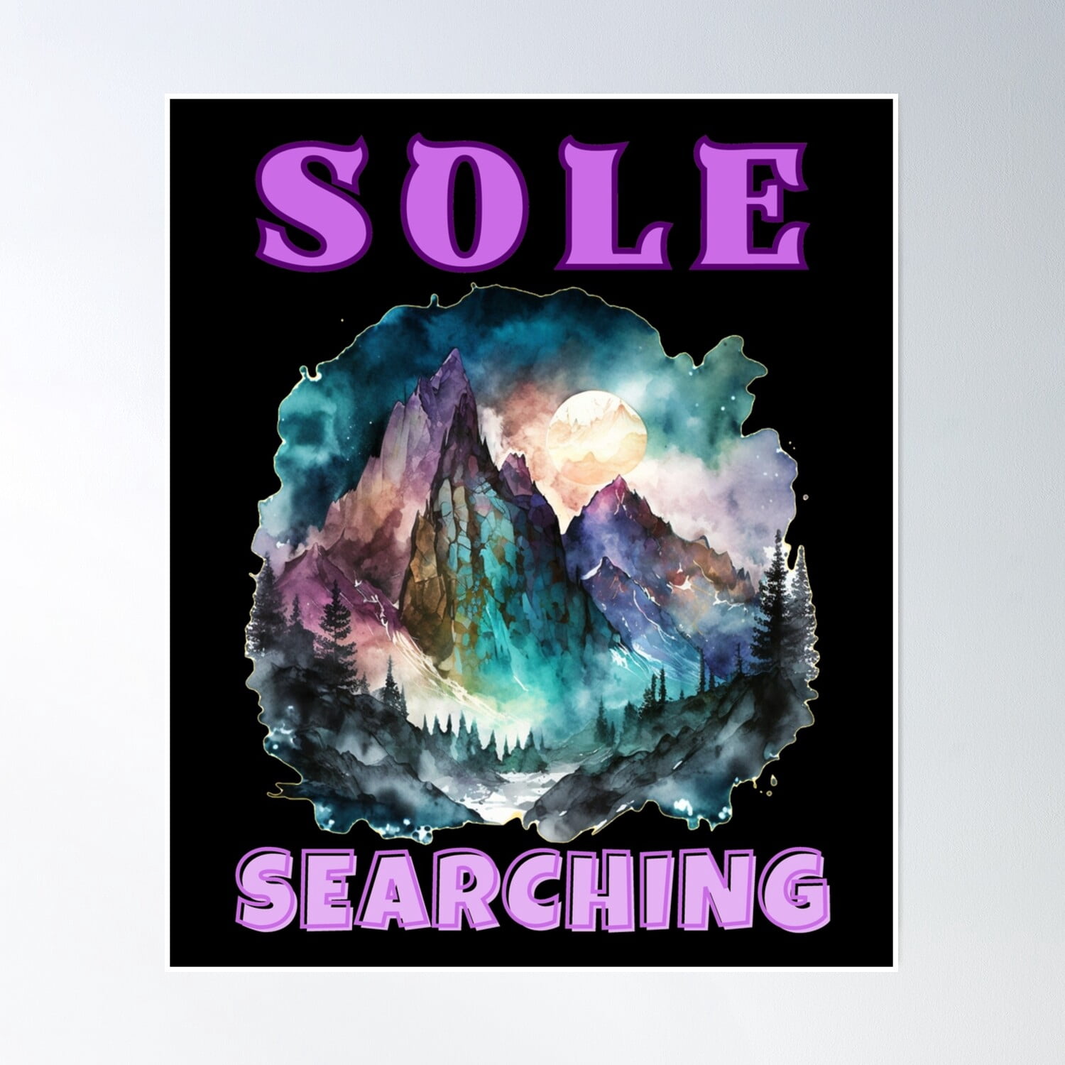 Sole Searching. Outdoor Walk Poster Wall Art, Modern Wall Decor, 12x18 ...