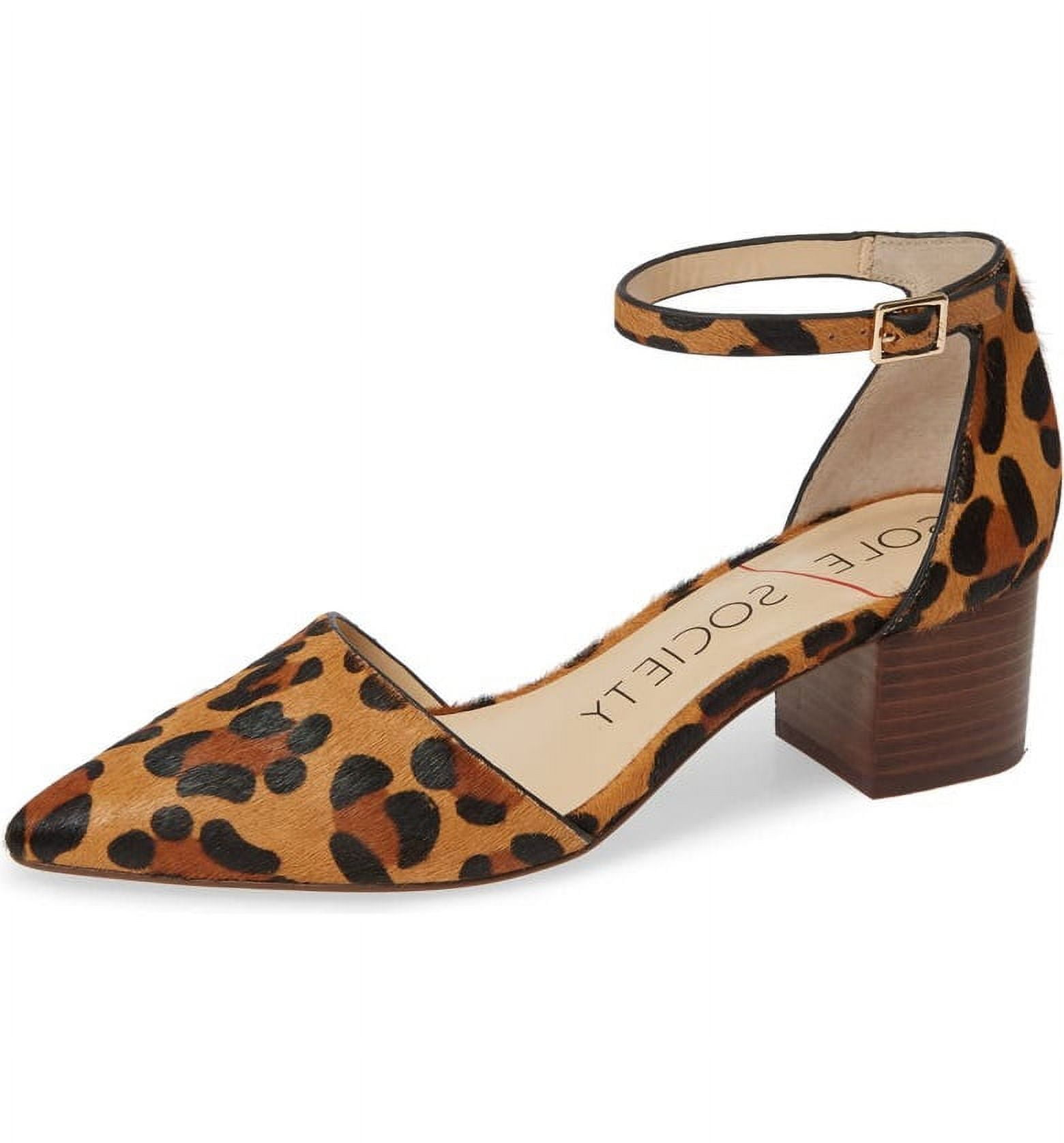 Sole Society Katarina Block Heel Ankle Strap Pointed Toe Dress Pump ...
