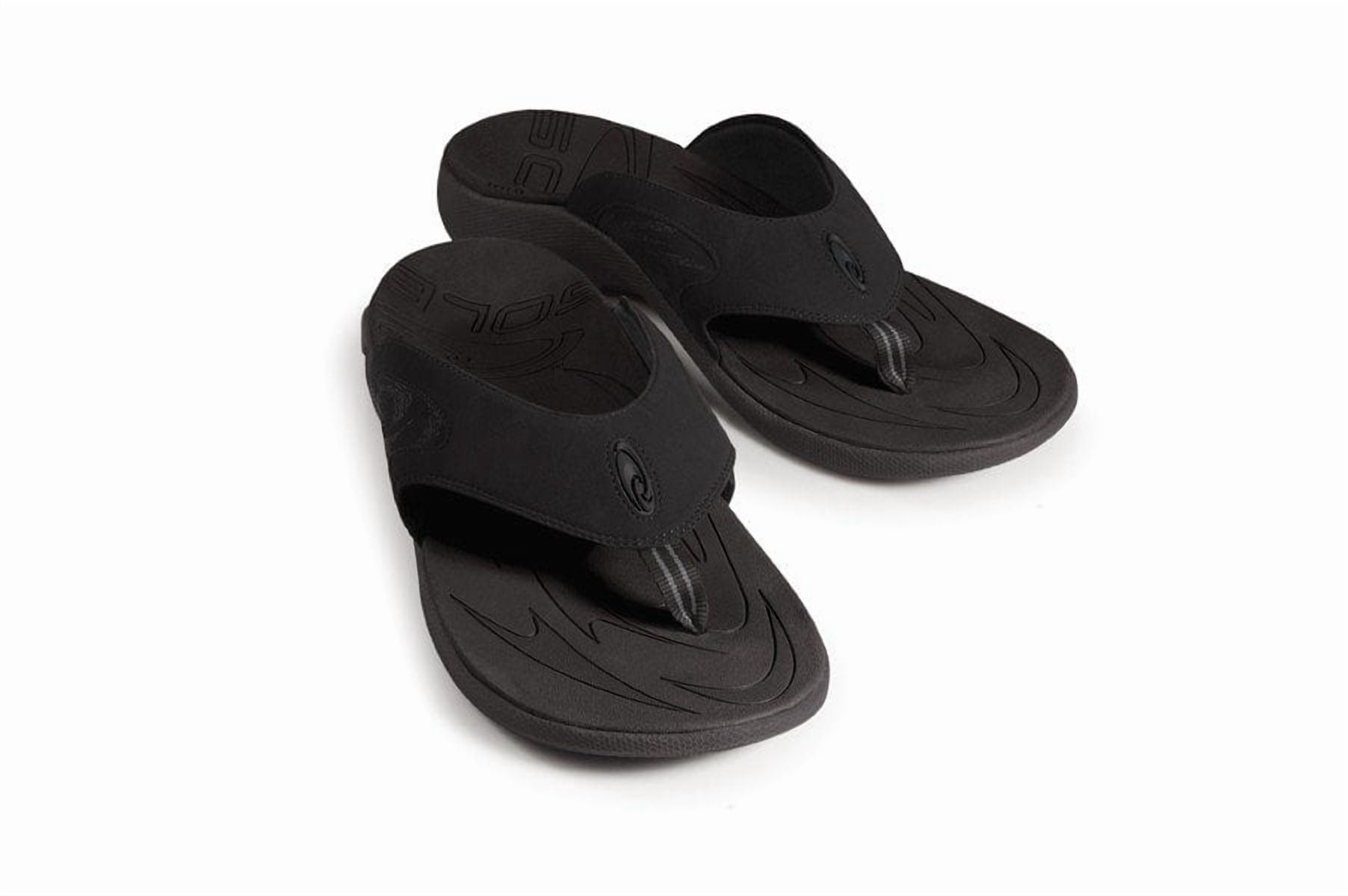 SOLE Men's Sport Flip Flops - Raven, Moldable Footbed, Custom ...