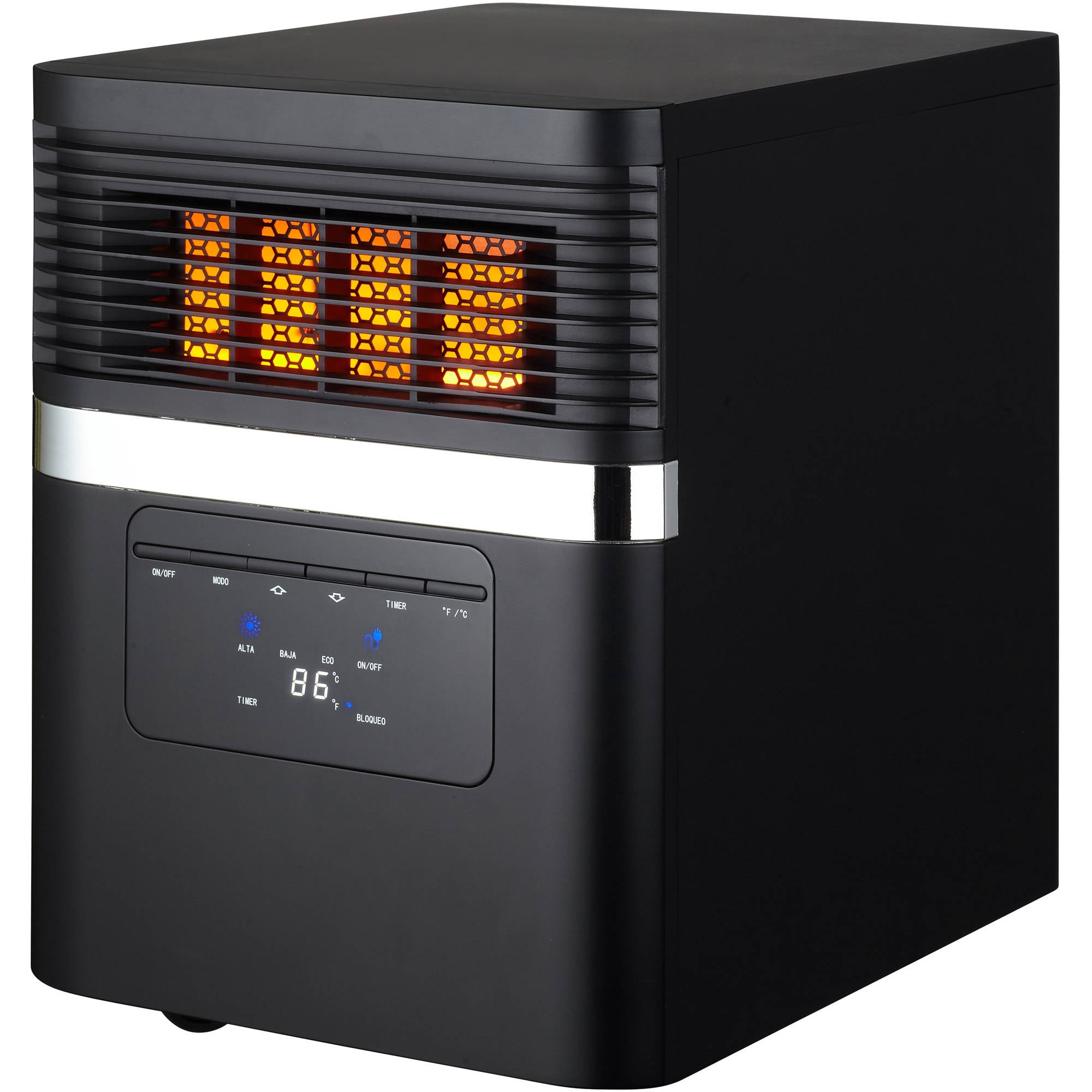 Soleil Electric Quartz Infrared Heater, Black, PH91K - Walmart.com
