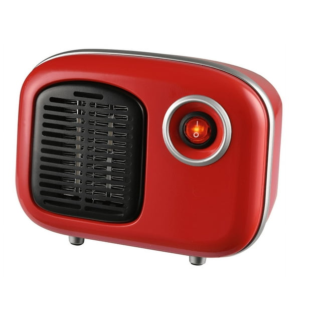 Soleil Personal Ceramic Mini Heater 250W Indoor Red MH-08R - Walmart.com