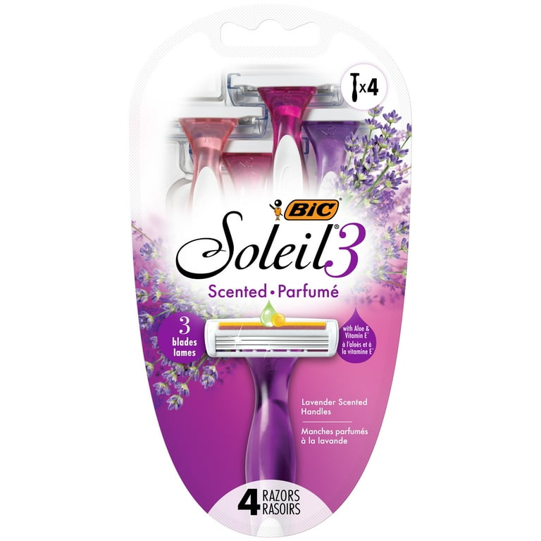 BIC Soleil Smooth Scented Women s Disposable Razor 3 Blade 4 Count Walmart