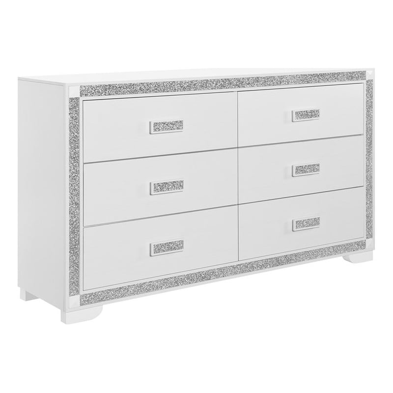 Soleil White Engineered Wood Bedroom Dresser - Walmart.com