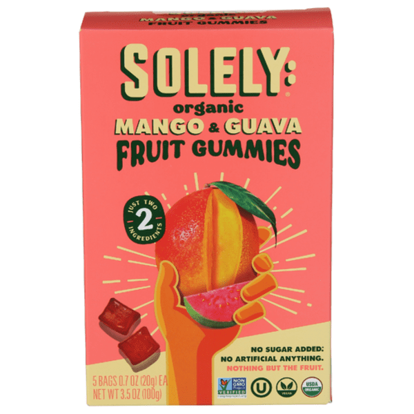 Solely Organic Mango & Guava Whole Fruit Gummies 0.7 oz - Pack of 2 ...