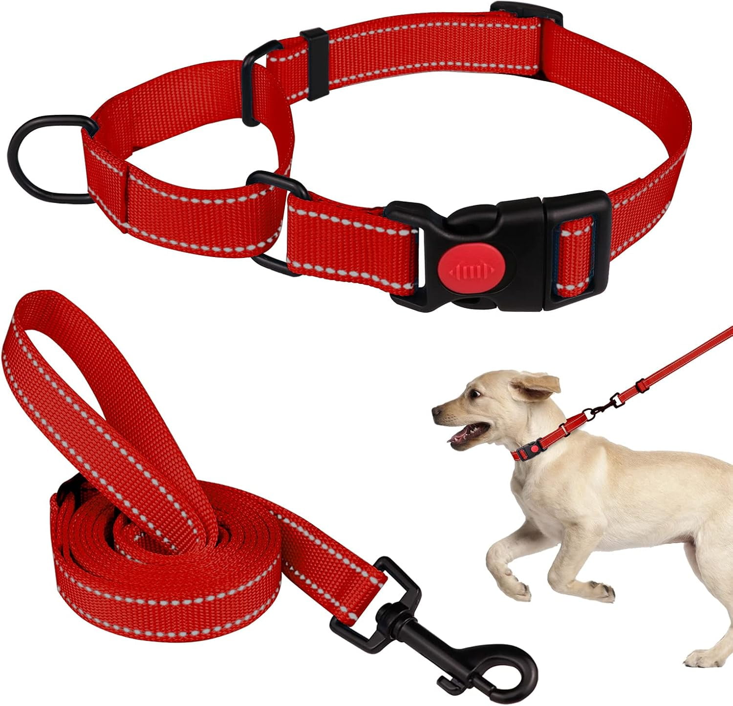 Solennerer Dog Collar Dog Leash Sets Heavy Duty Pet Leash Lead Rope for ...