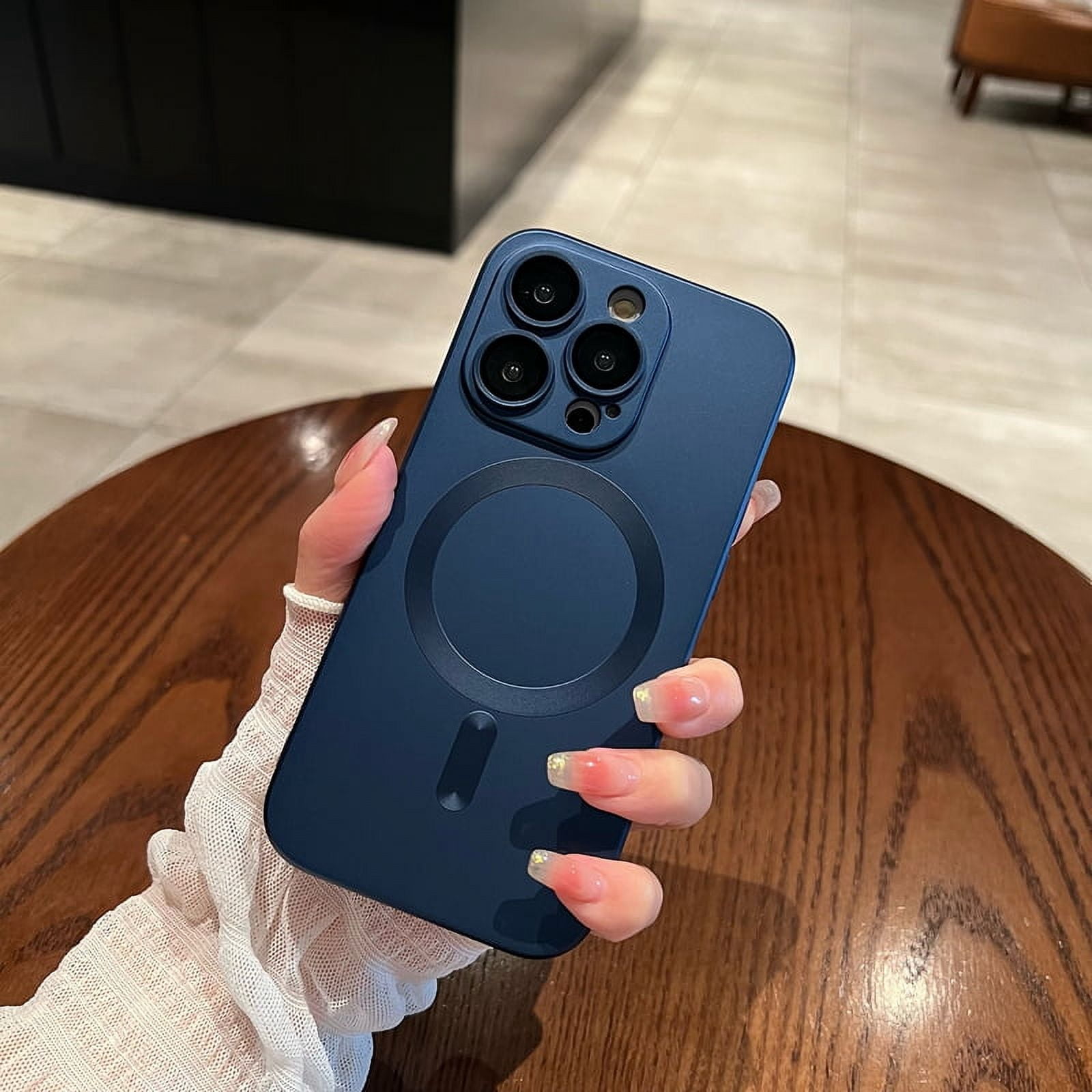 Solennerer Luxury Black Magsafe Wireless Charge Case For iPhone16 15 14 ...