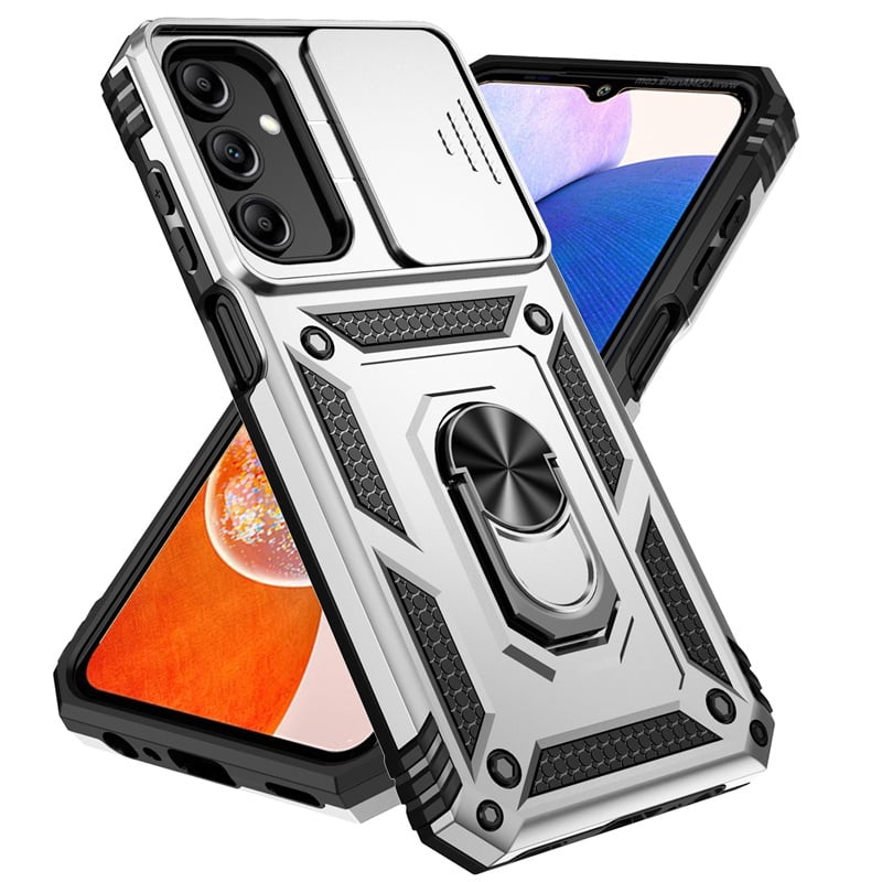 Solennerer Slide Camera Lens Military Grade Armor Case For Samsung Galaxy A15 A25 A35 A55 5G ...