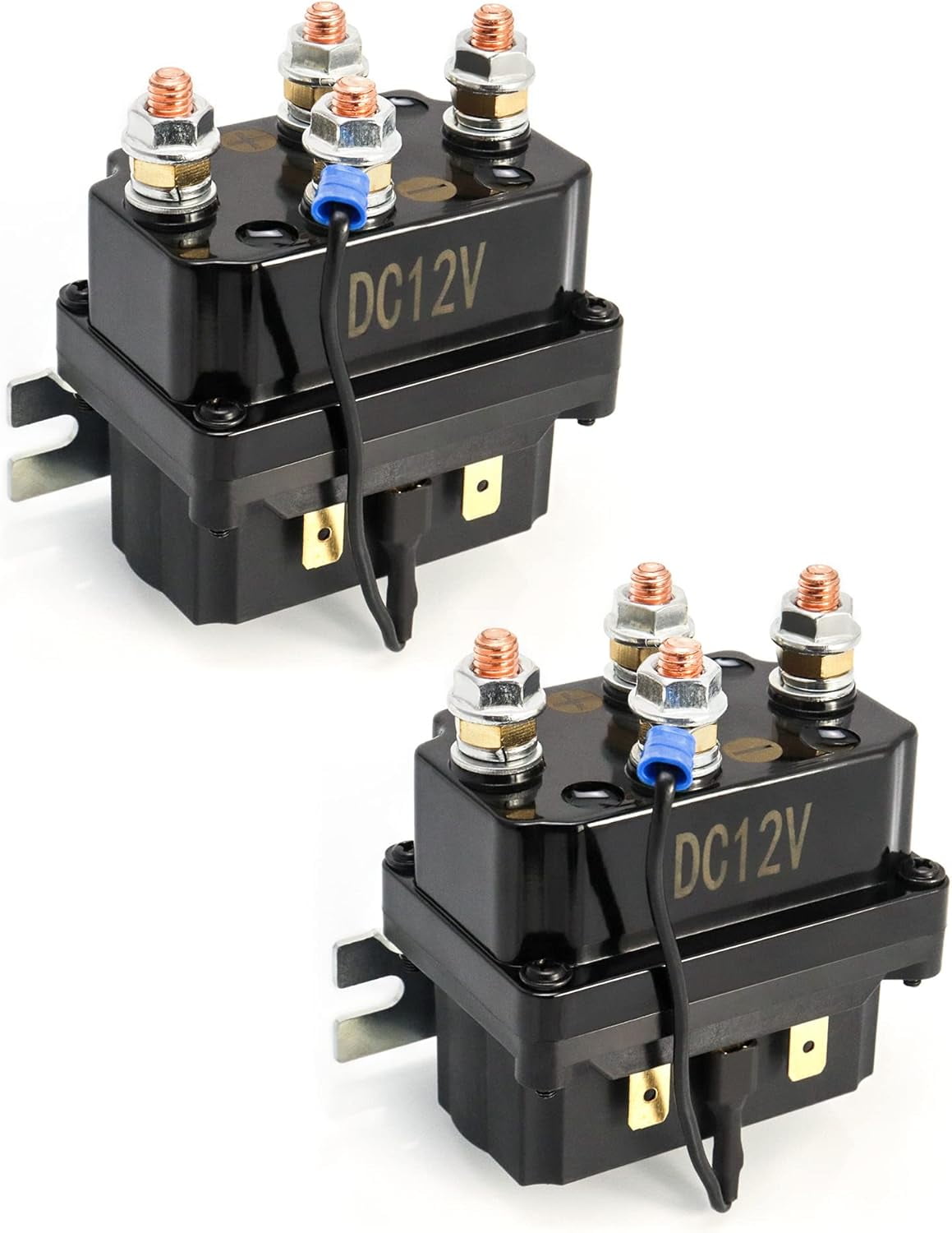 Solenoid Relay, 12V 250A Winch Relay Solenoid Replacement Contactor for ...