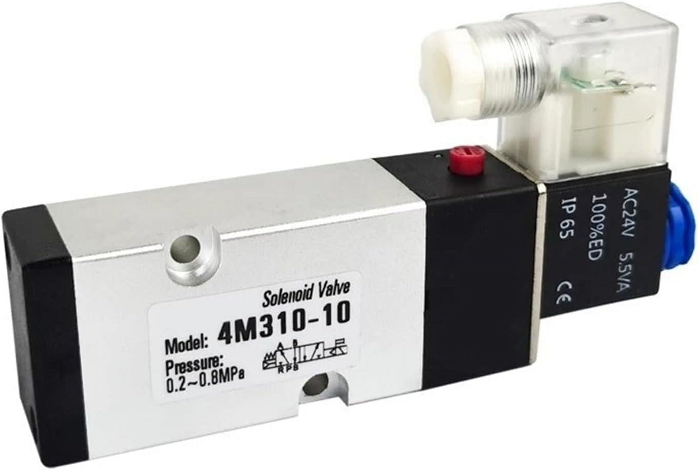 Solenoid Valve Air Two-Position Five-Way Electronic Pneumatic 4M310-10 DC12V DC24V AC220V AC110V ...