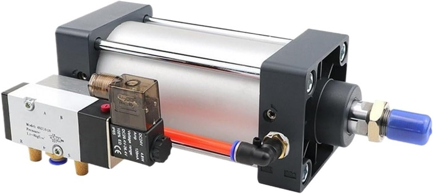 Solenoid Valve Integrated Pneumatic Cylinder Bore 50mm Stroke 25-1000mm ...