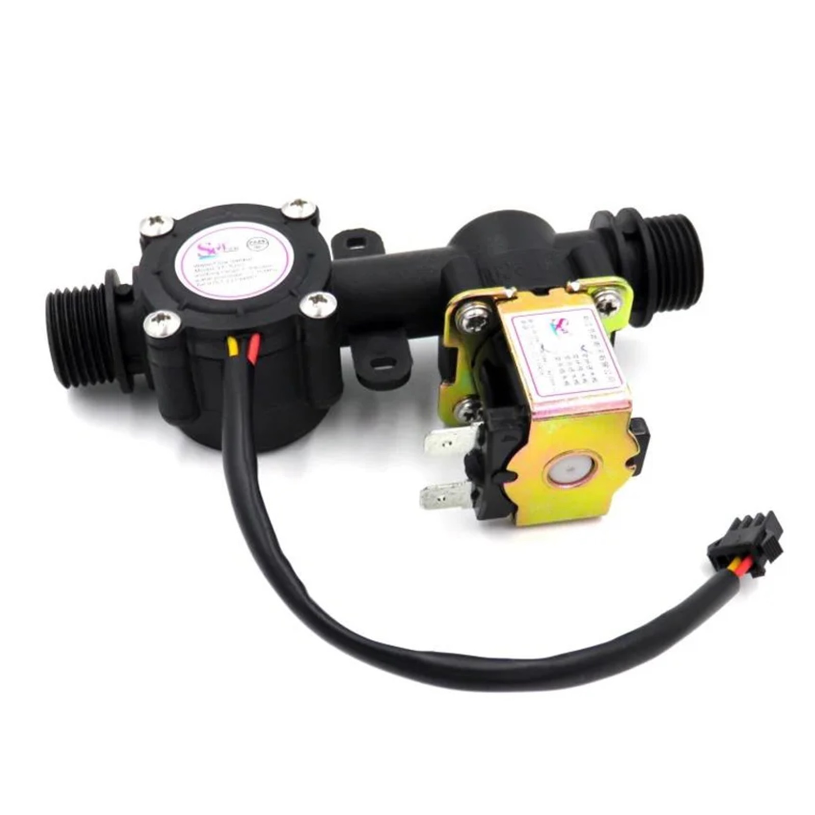 Solenoid Valve Water Flow Sensor Water Control Machine Flow Meter Water ...