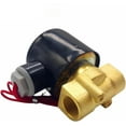 Solenoid Valve normally closed brass DN06/08/10/15/20/25 1/4"3/8"1/2"3/4"1" 12V 220V 24v ...