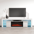 "Soleo BL-EF 79"" TV Stand with Electric Fireplace, Fits TVs up to 90 ...