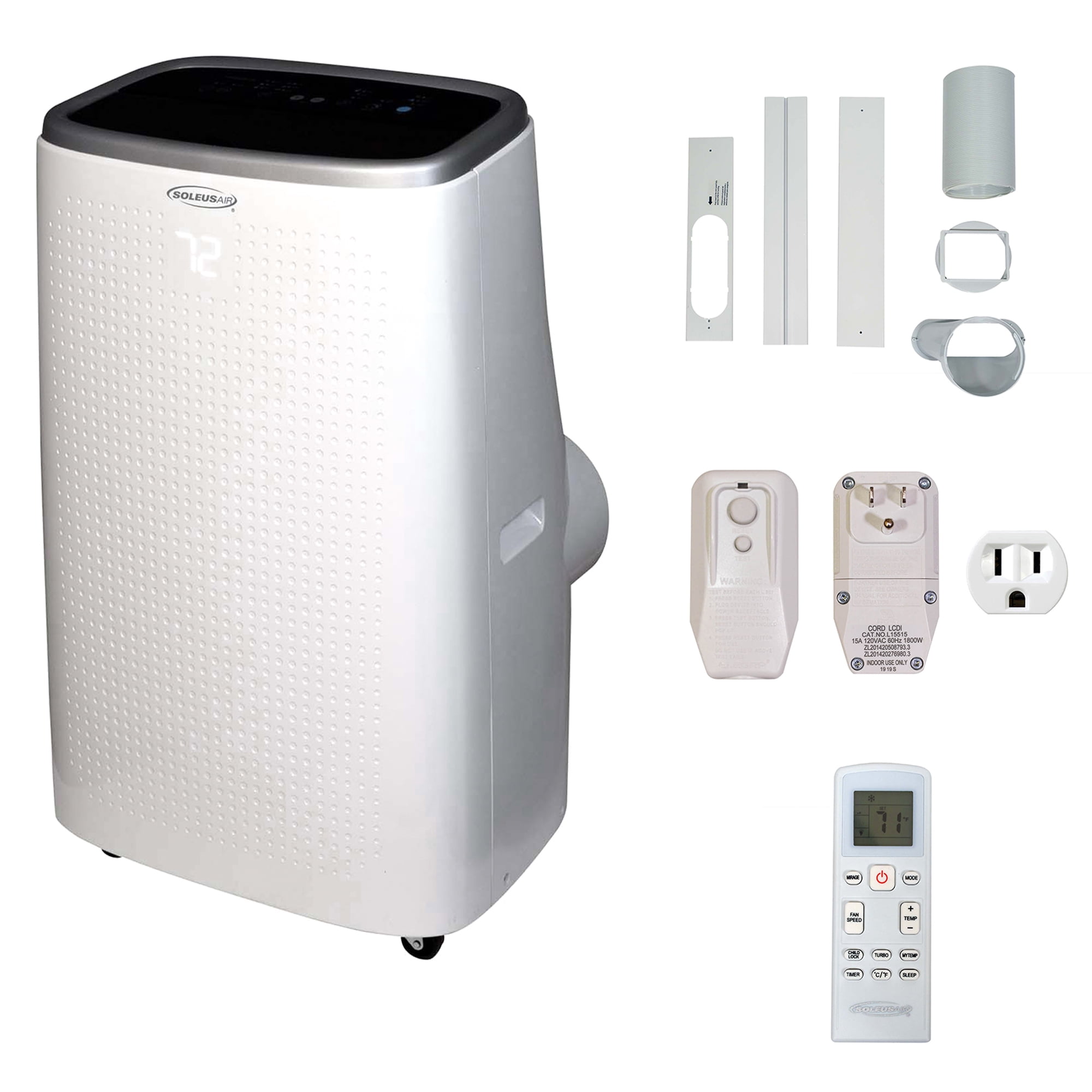 SoleusAir 8,000 BTU 4-in-1 Portable AC, Dehumidifier, Heater, & Cooling Fan - Walmart.com