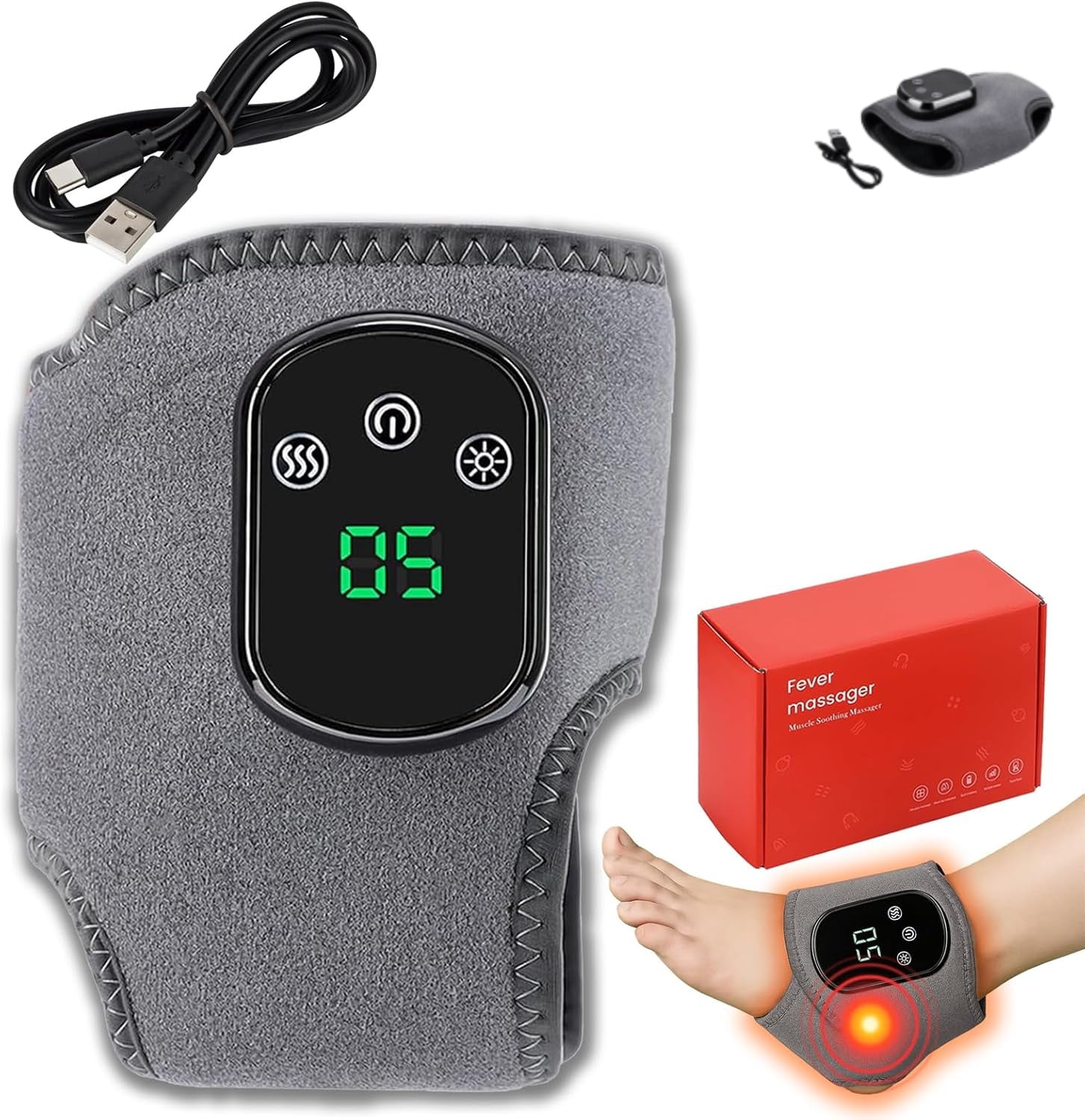 Soleva Foot Massager, Cordless Naxir Foot Revive Massager, Heated Feet ...