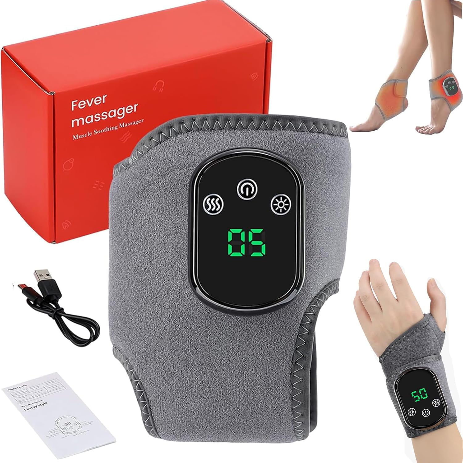 Soleva Foot Massager, Heated Foot Massager Relieves Pain and Promotes ...