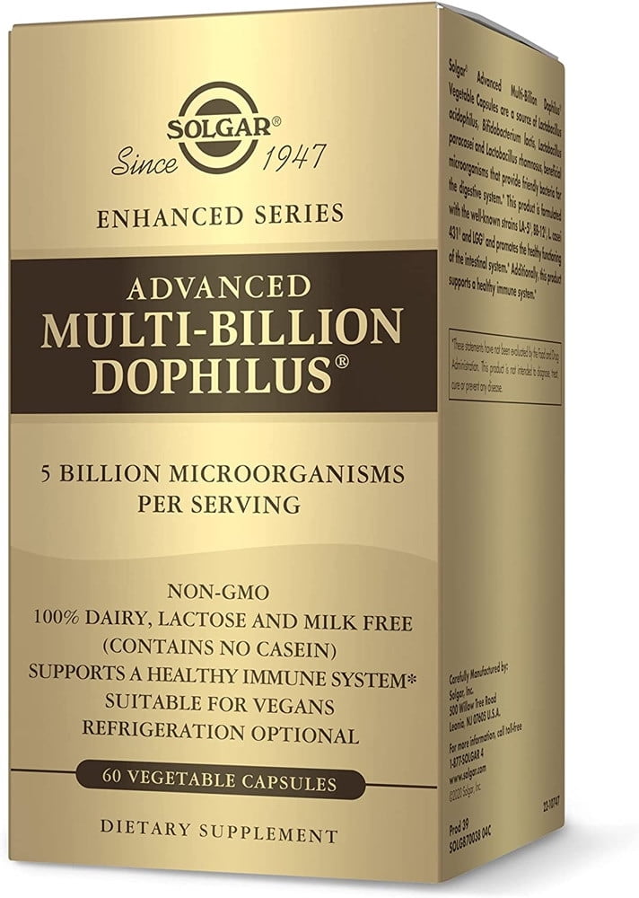 Solgar Advanced Multi-Billion Dophilus -- 5 billion microorganisms - 60 ...