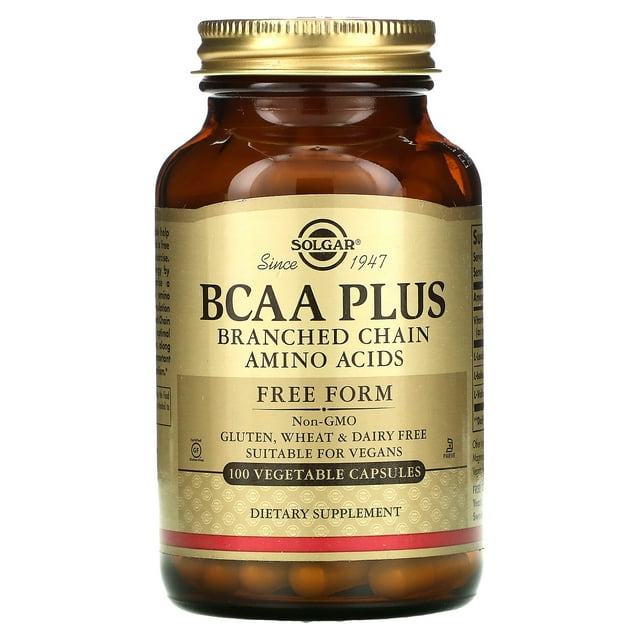 Solgar BCAA Plus Capsules, 100 Ct - Walmart.com