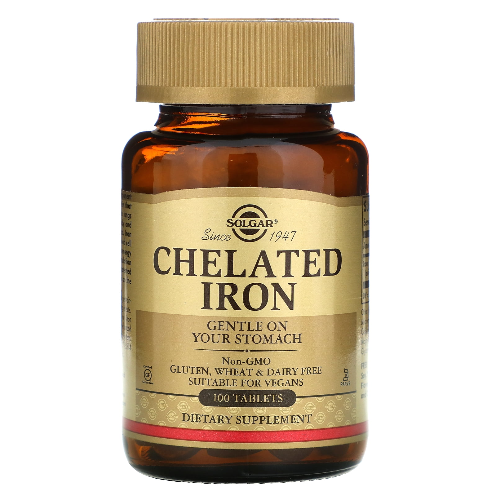 Solgar Kosher Chelated Iron - 100 Tablets - Walmart.com