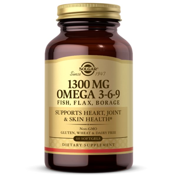 Solgar Efa Omega-3-6-9, 1300mg, 60ct - Walmart.com
