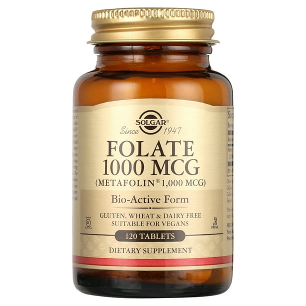 Solgar Folate 1000 mcg Metafolin 1000 mcg - Walmart.com