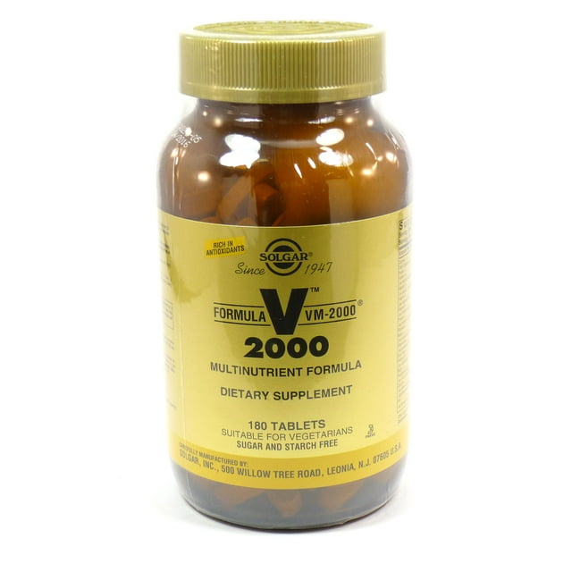 Solgar Vitamins: Formula VM-2000 Multi-Nutrient System With Herbs, 180 ...