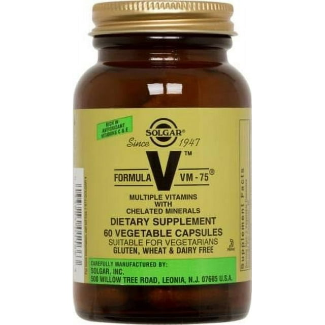 Solgar Formula VM-75 60 Vegetable Capsules - Walmart.com