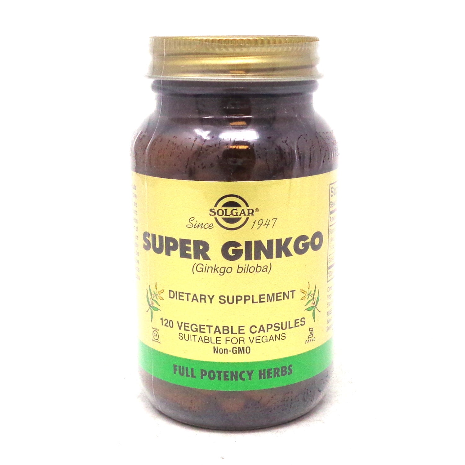 Solgar Fp Super Ginkgo, 60 Mg, 120 V Caps - Walmart.com