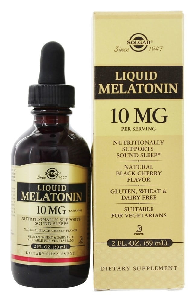 Solgar Liquid Melatonin 10 mg, 2 oz-2 Pack - Walmart.com