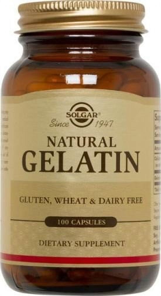 Solgar Dietary Supplement Natural Gelatin Capsules, 100 Ct - Walmart.com