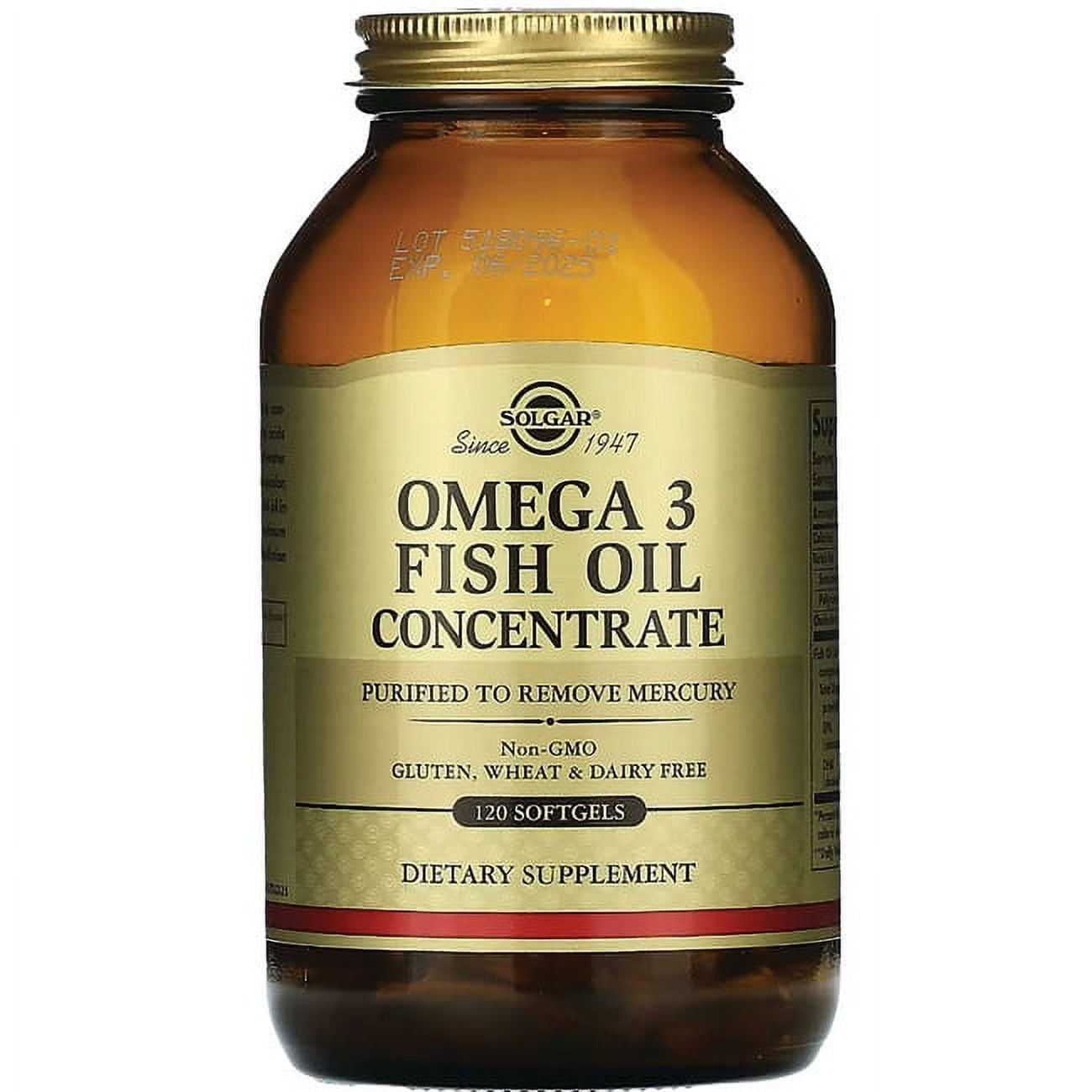 Solgar Omega-3 Fish Oil Concentrate, 120ct - Walmart.com