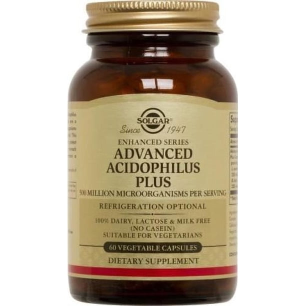 Solgar Probiotics Advanced Acidophilus Plus 500 million - 60 Vegetable ...