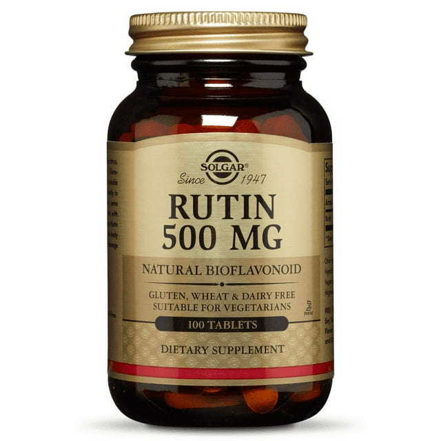 Solgar Rutina 500mg Advanced Antioxidant Formula, 100 Vegan, Gluten ...
