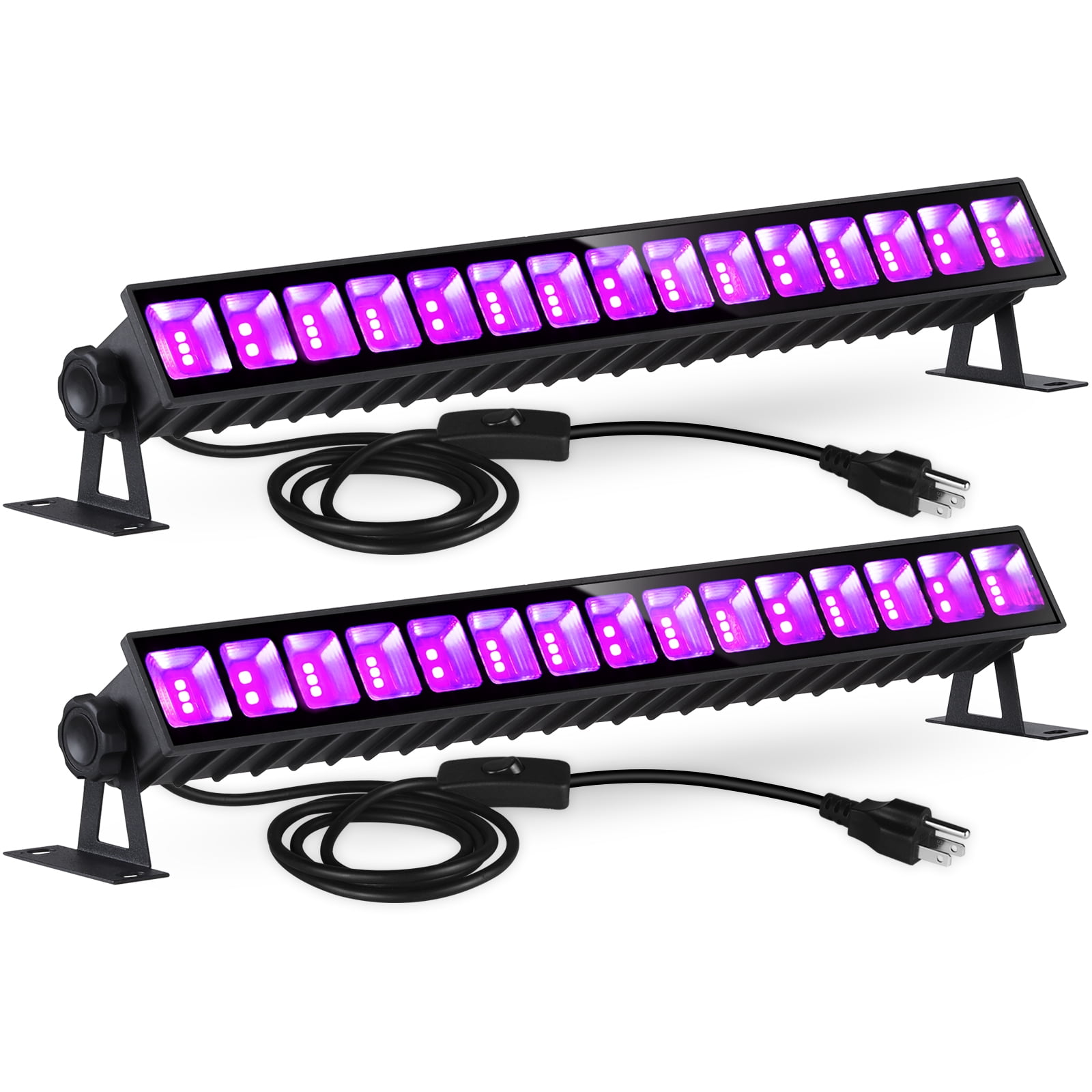 Solhice 36W LED Black Light Bar, Party UV Lights, Beam 24x24ft with 120 ...