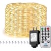 50Ft 2-Wire LED Rope Light, Warm White, Indoor/Outdoor, Home Party ...
