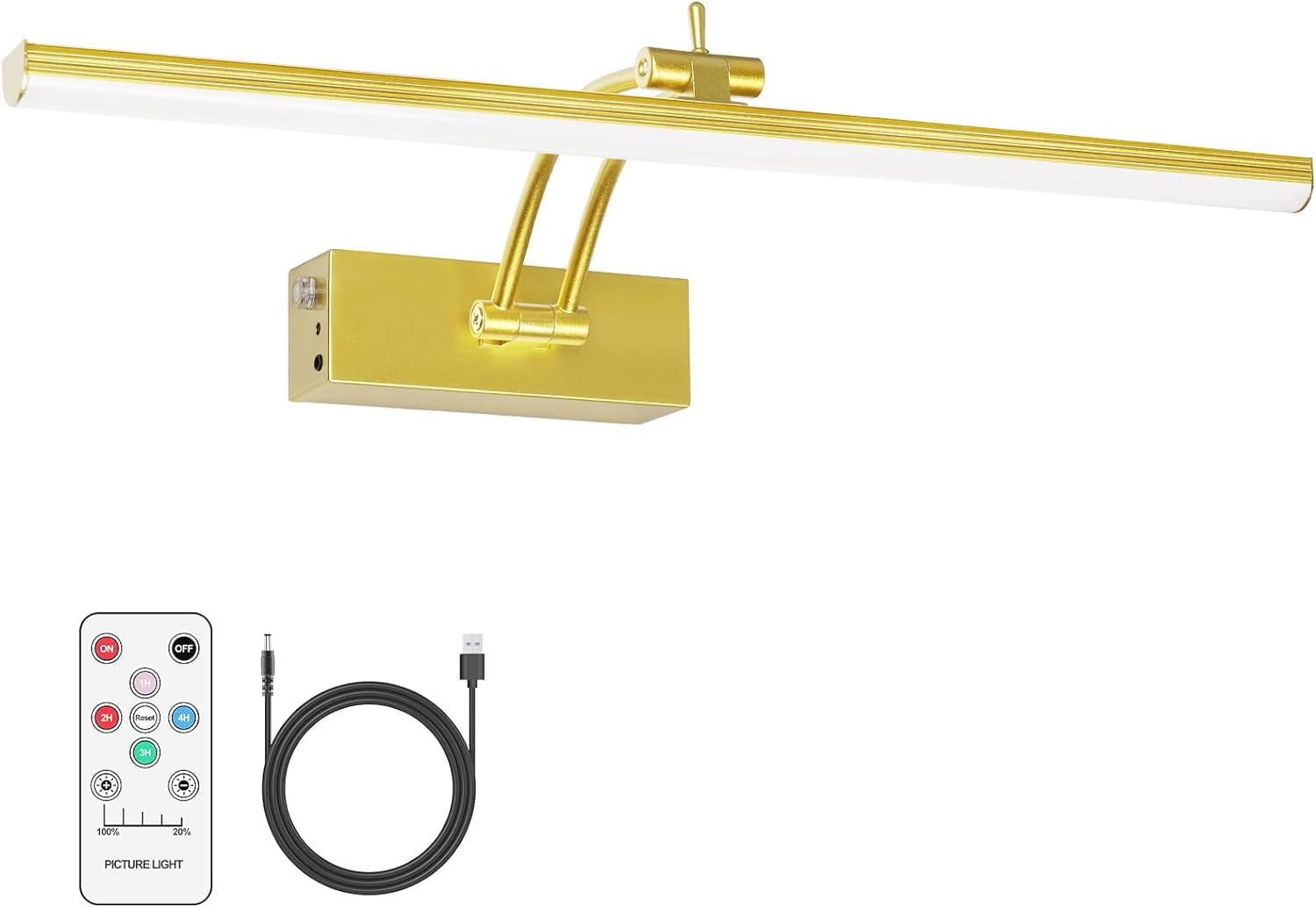 Solhice Wireless Picture Light,Battery Operated Picture Lights for Wall ...