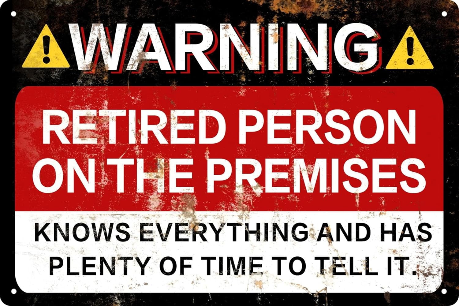 No Soliciting Sign For House Warning Retired Person On The Premises ...