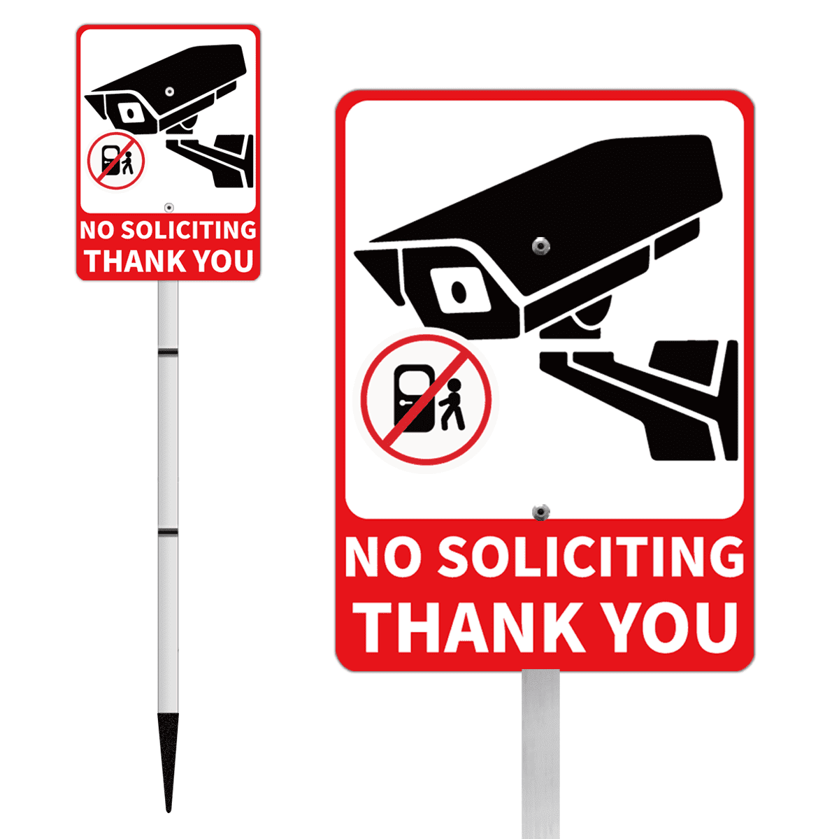 No Soliciting Sign For House,Yard Signs For Lawn Garden, Outdoor Signs ...