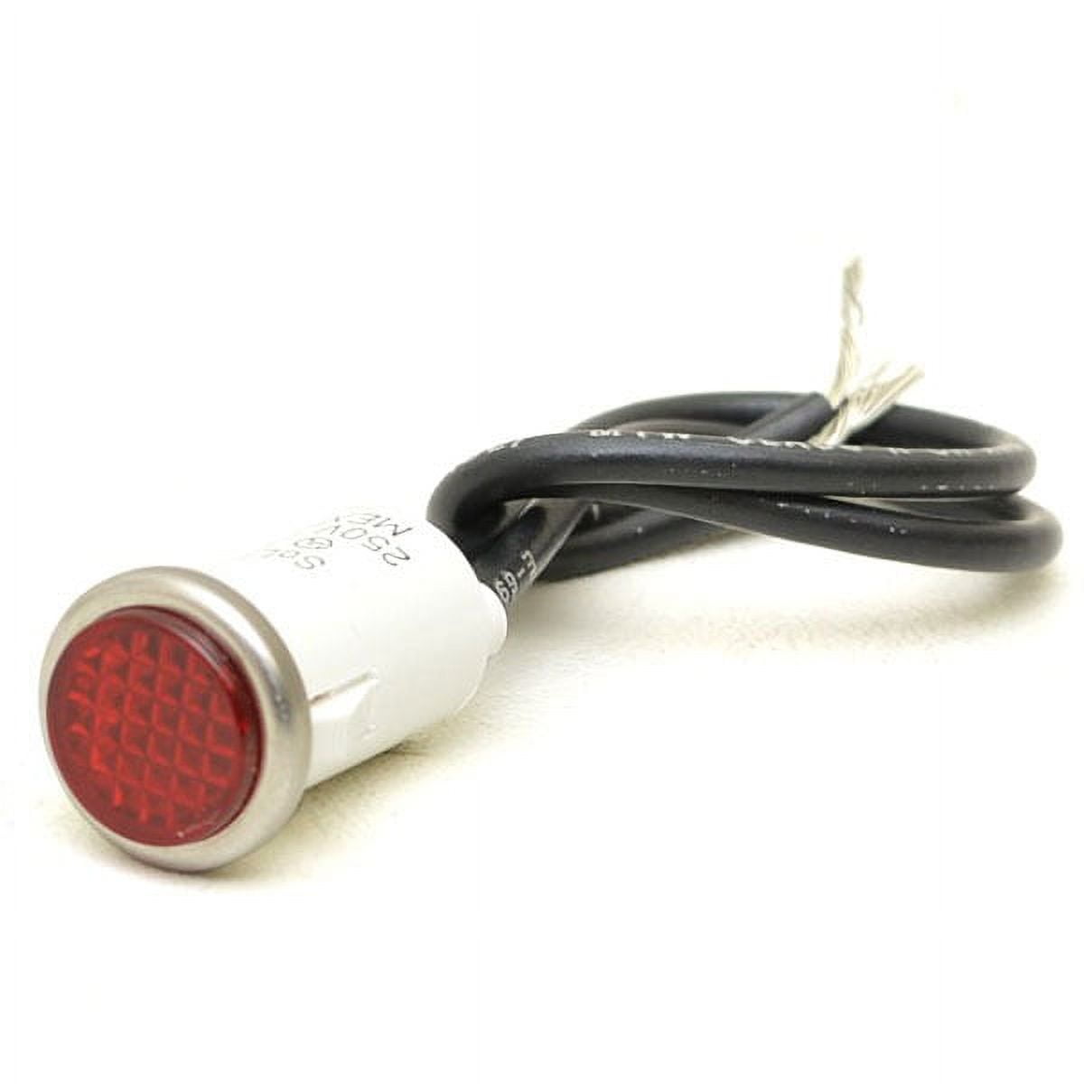 Solico Boat Dash Indicator Light | Red Flush 1/2 Inch Diameter ...