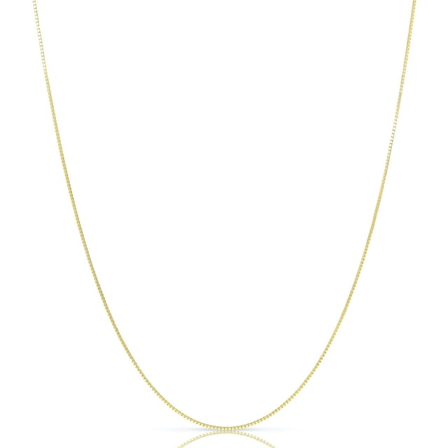 Next Level Jewelry: 14K Gold Vermeil Sterling Silver Box Chain Necklace ...