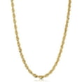 Solid 14k Gold Filled Rope Chain Necklace for Men, 4.2 mm, 20 inch ...