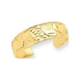Solid 14k Yellow Gold Footprints Toe Ring (5mm) - Walmart.com