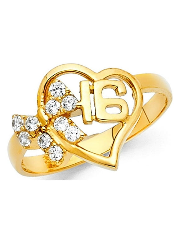 Sweet 16 Gold Rings
