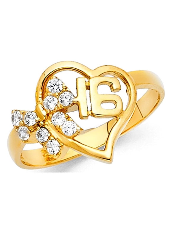 Sweet 16 Gold Rings