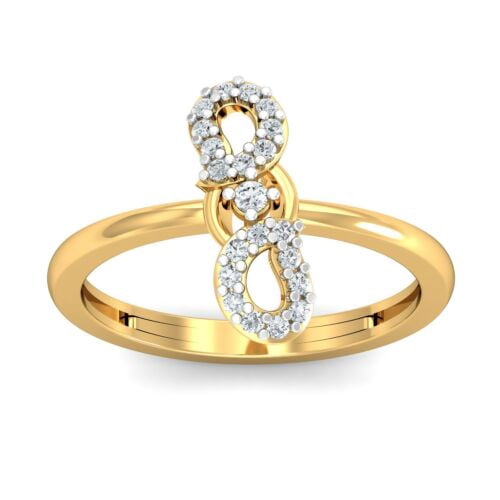 Solid 22K/18K Fine Yellow Gold Certified Women And Girls Statement Ring ...